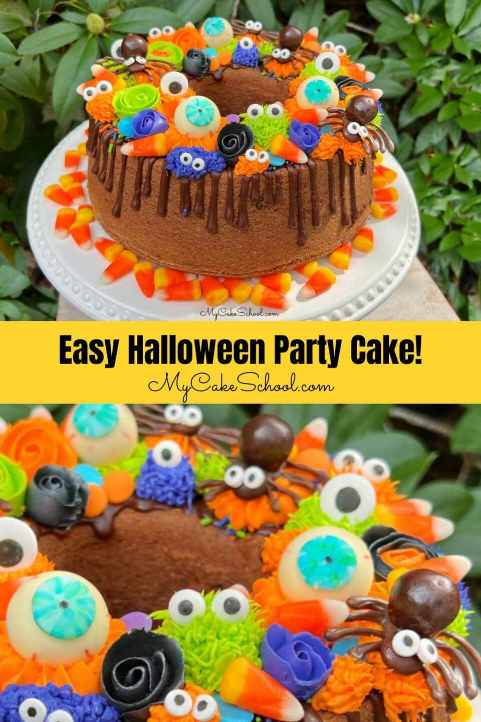 Easy Halloween Pound Cake - My Cake School