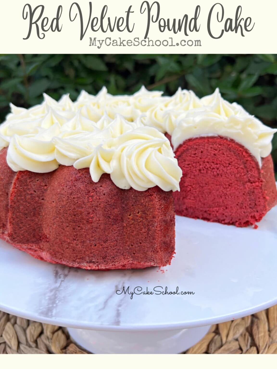 Red Velvet Pound Cake - My Cake School