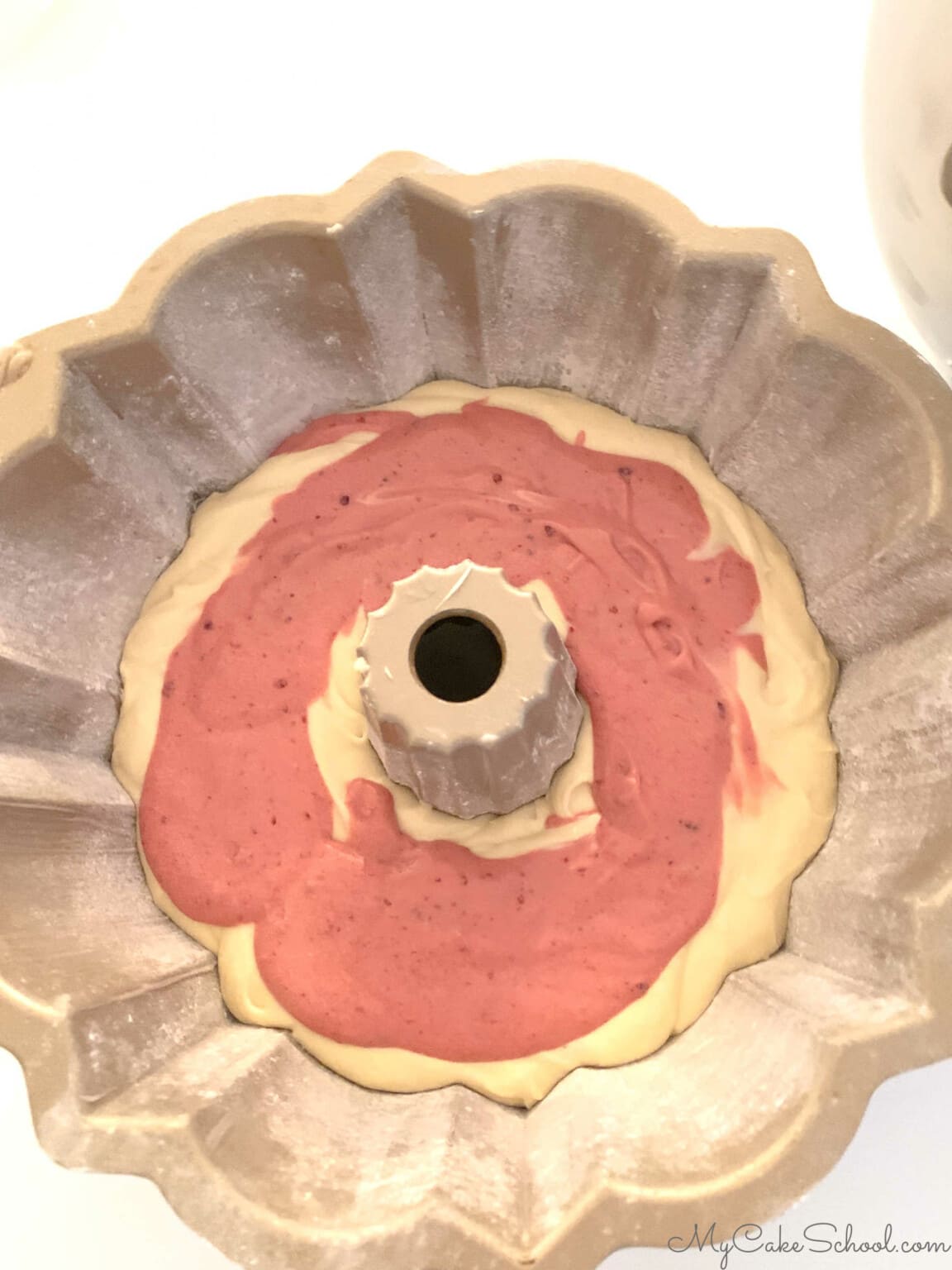 White Chocolate Raspberry Pound Cake - My Cake School