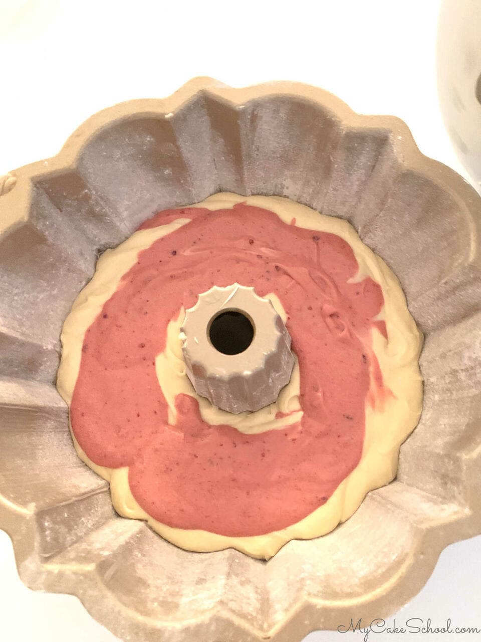 White Chocolate Raspberry Pound Cake - My Cake School