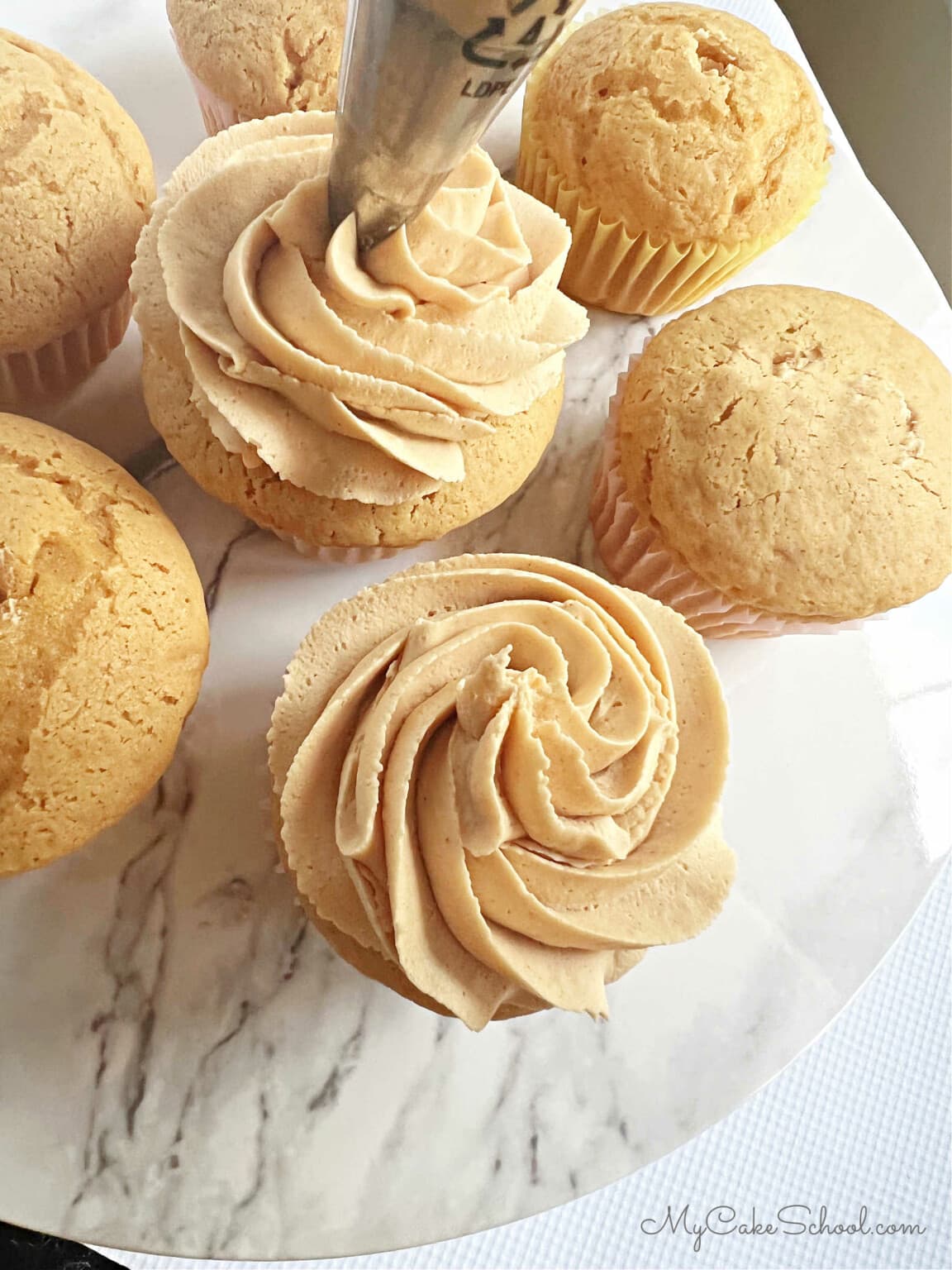 Peanut Butter Cupcakes (Cake Mix Recipe) - My Cake School