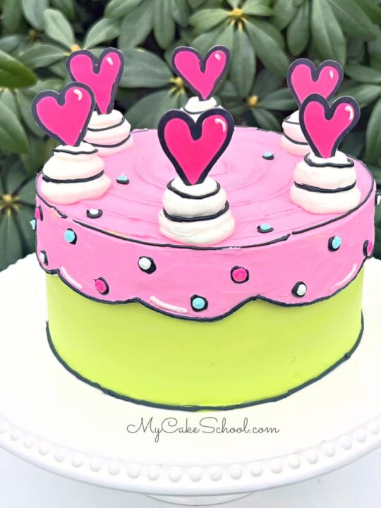 Candy Pour Cake~ A Gravity Defying Cake Video Tutorial - My Cake School