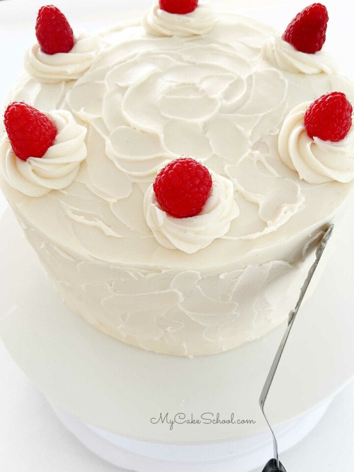Champagne and Raspberries Cake - My Cake School