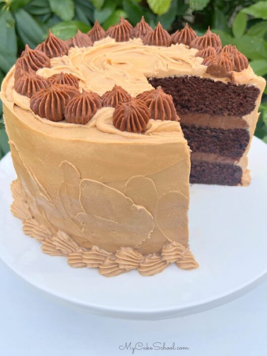 Mocha Toffee Crunch Cake Recipe - My Cake School