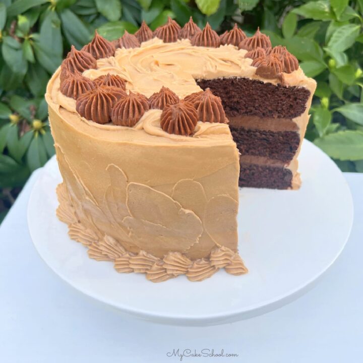 Mocha Cake (Doctored Cake Mix) - My Cake School