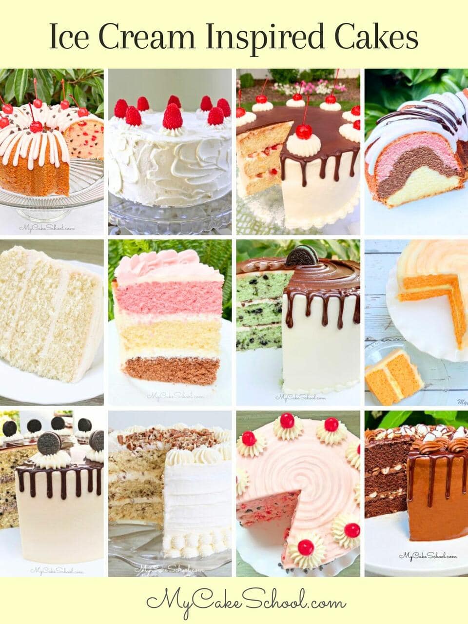 Ice Cream Inspired Cakes - My Cake School