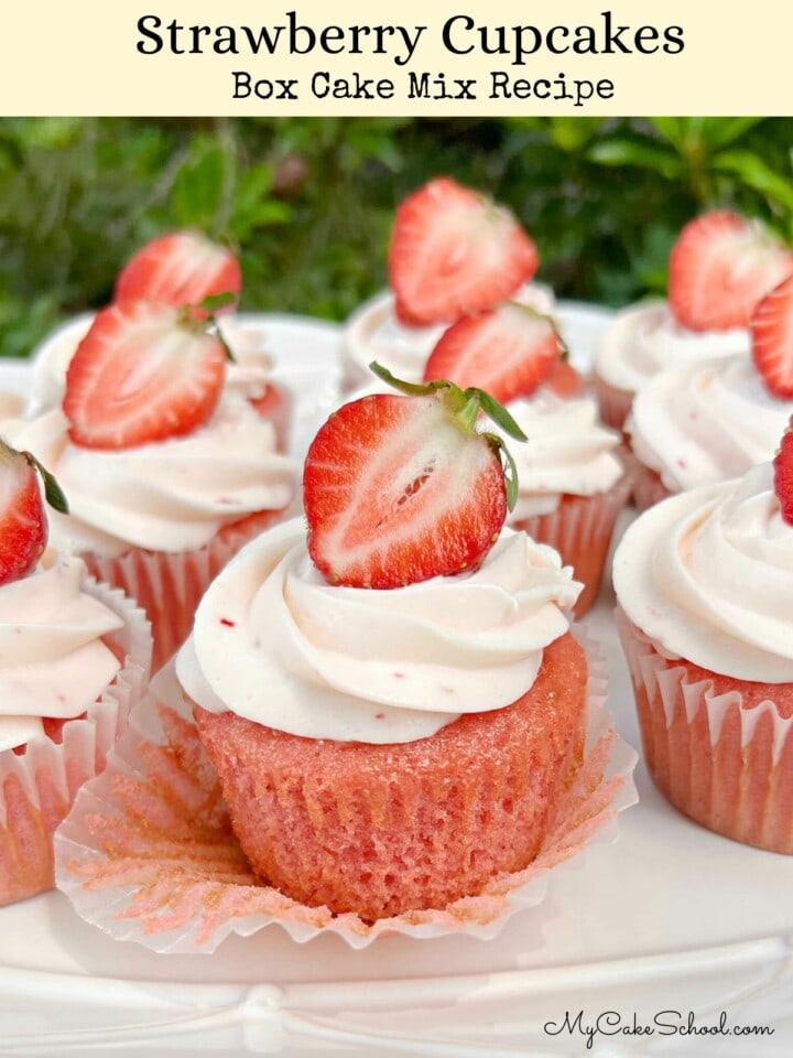 Strawberry Cupcakes (Box Mix) - My Cake School