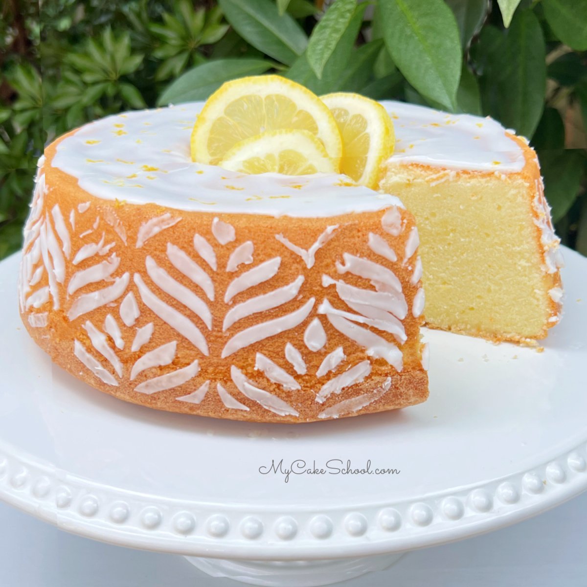 Lemon Almond Cake - My Cake School