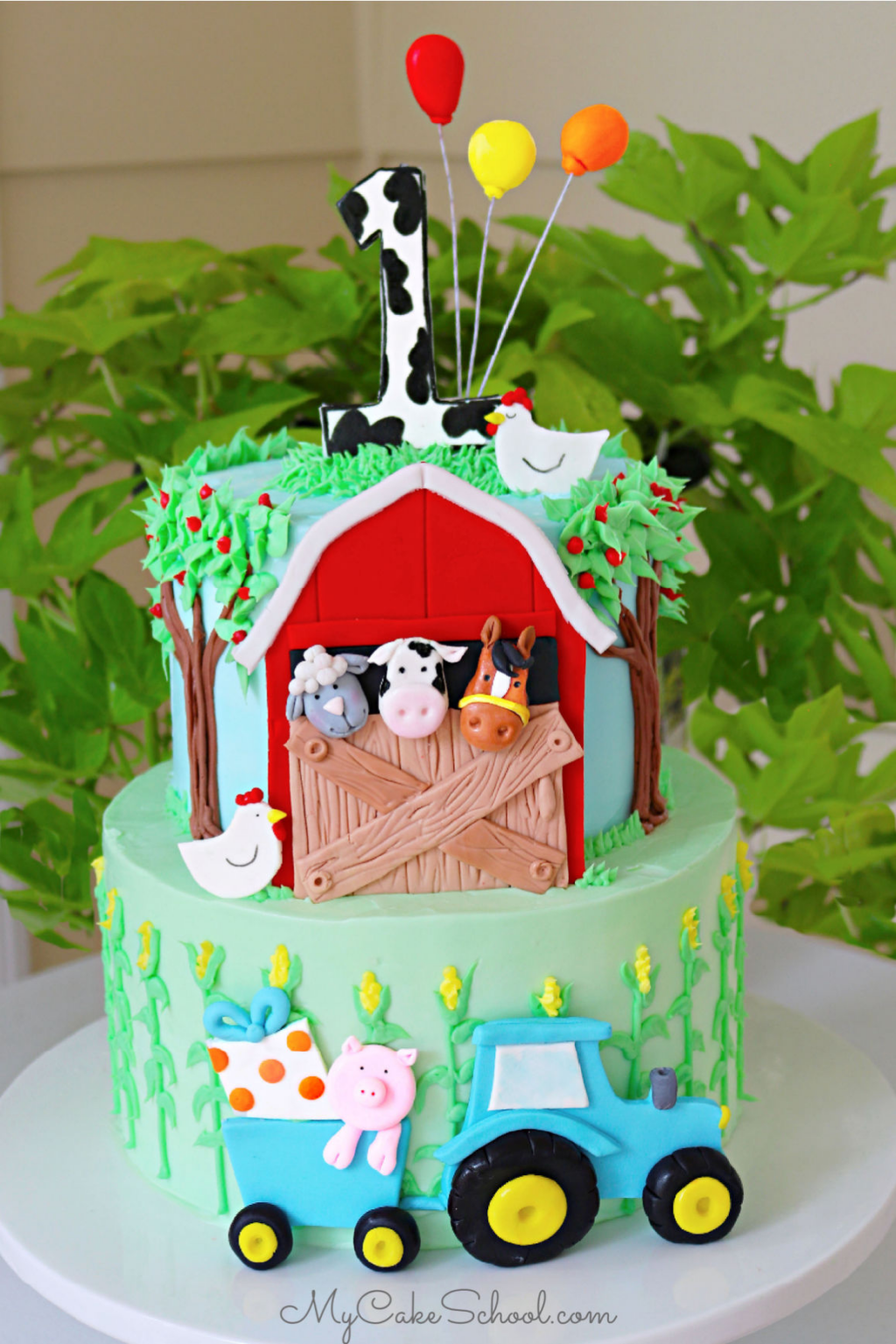Farm Cake Tutorial - My Cake School