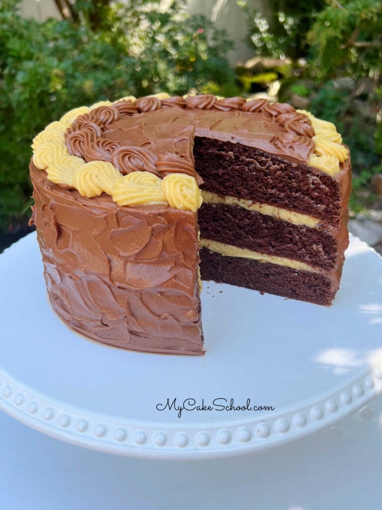 Chocolate Caramel Cake (Cake Mix) - My Cake School