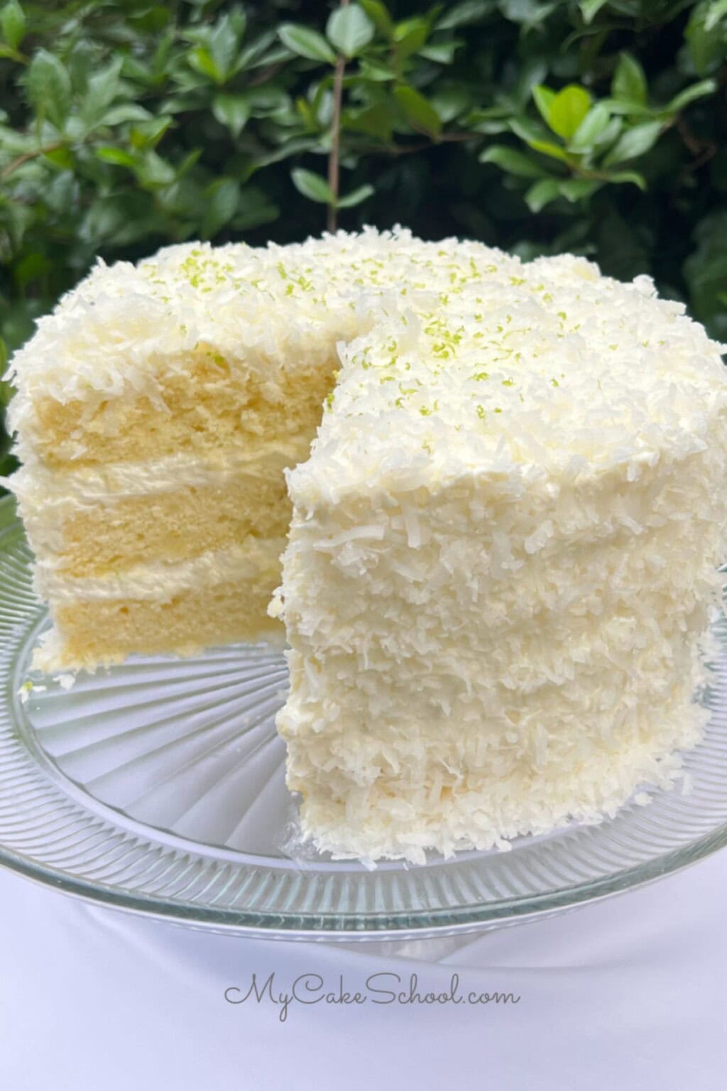 Key Lime Coconut Cake - My Cake School