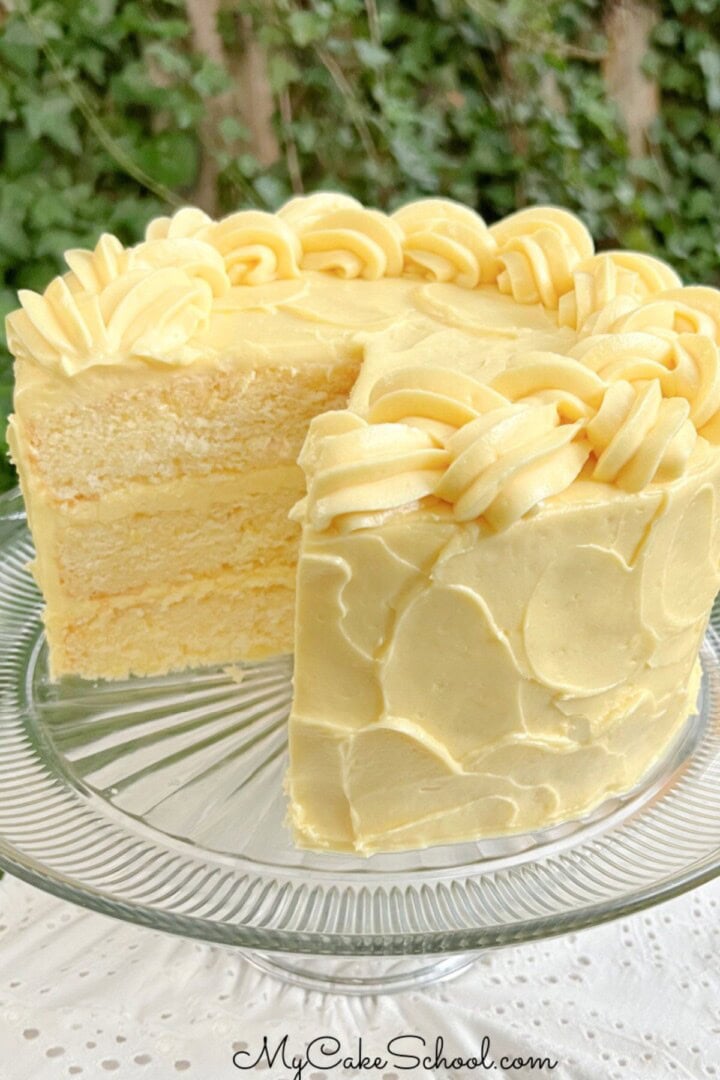 Lemonade Layer Cake - My Cake School