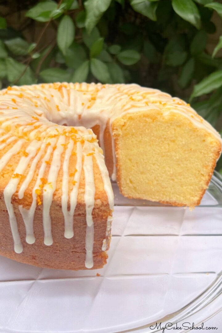Orange Pound Cake My Cake School
